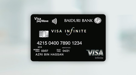 Baiduri Visa Infinite Credit Card - Infinite | Baiduri Bank