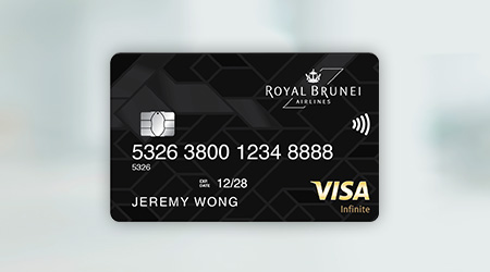 Royal Brunei Visa Infinite Credit Card - Infinite | Baiduri Bank