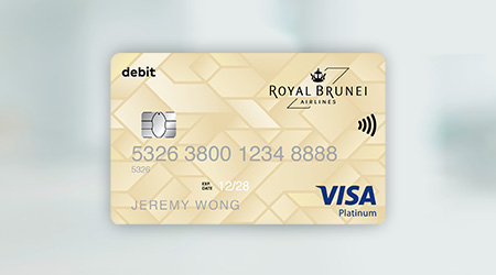 Royal Brunei Visa Platinum Debit Card - Platinum | Baiduri Bank